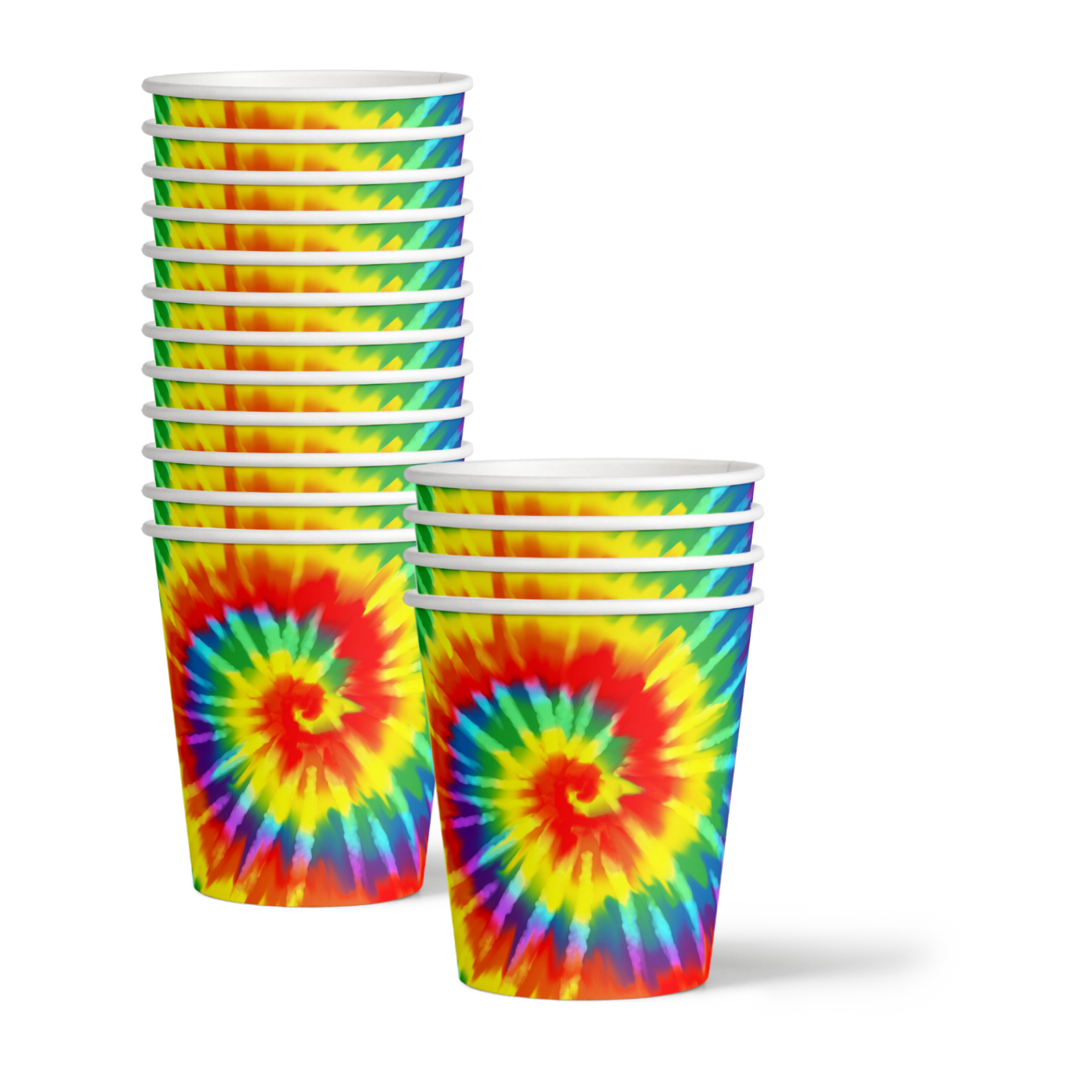 Tie Dye Birthday Party Tableware Kit For 16 Guests