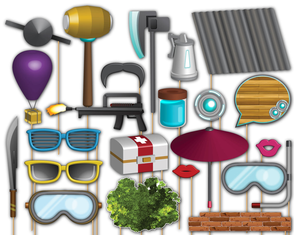 Fortress Photo Booth Props 20pcs Assembled