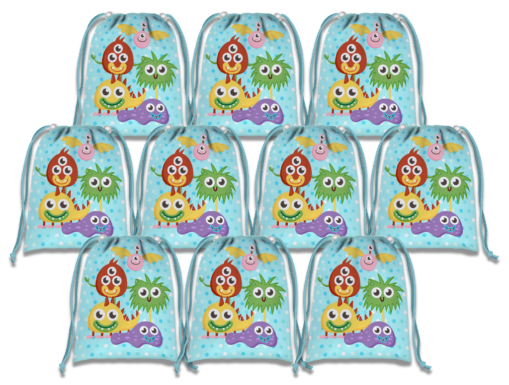 Mighty Monster Drawstring Tote Bag (10 Pack)