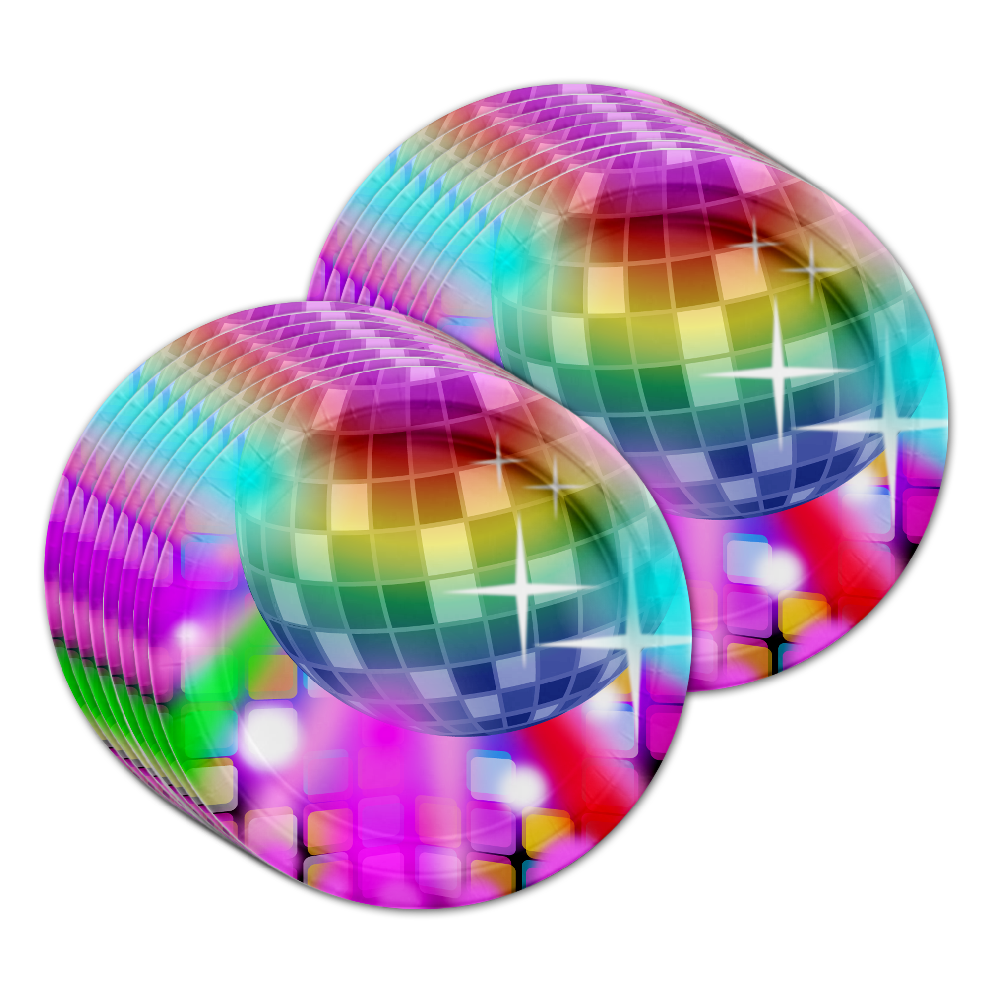 disco party tableware