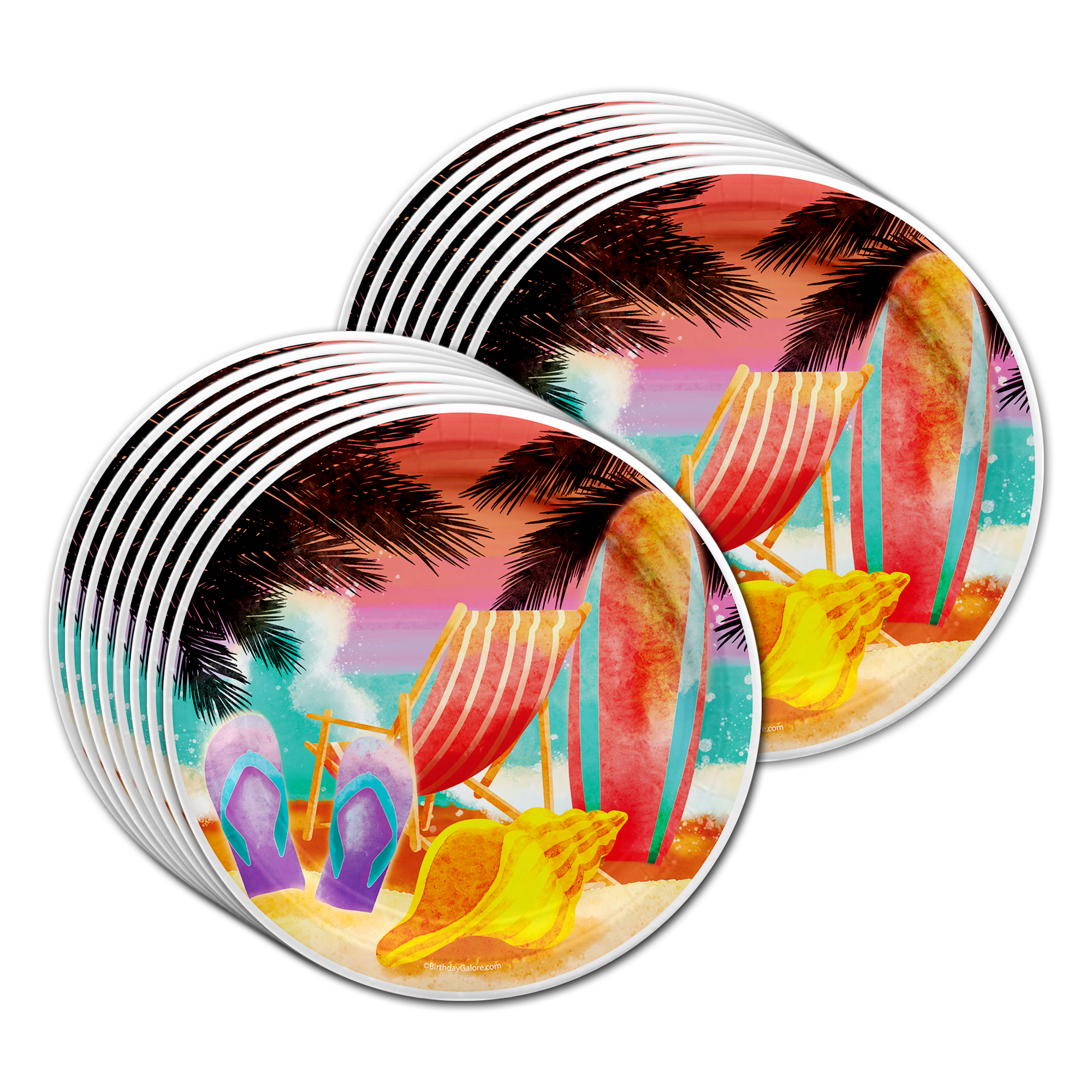 Beach Party Plates And Cups