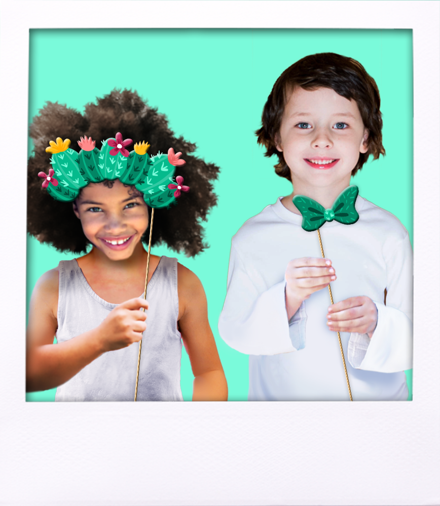 Cactus Photo Booth Props 20pcs Assembled