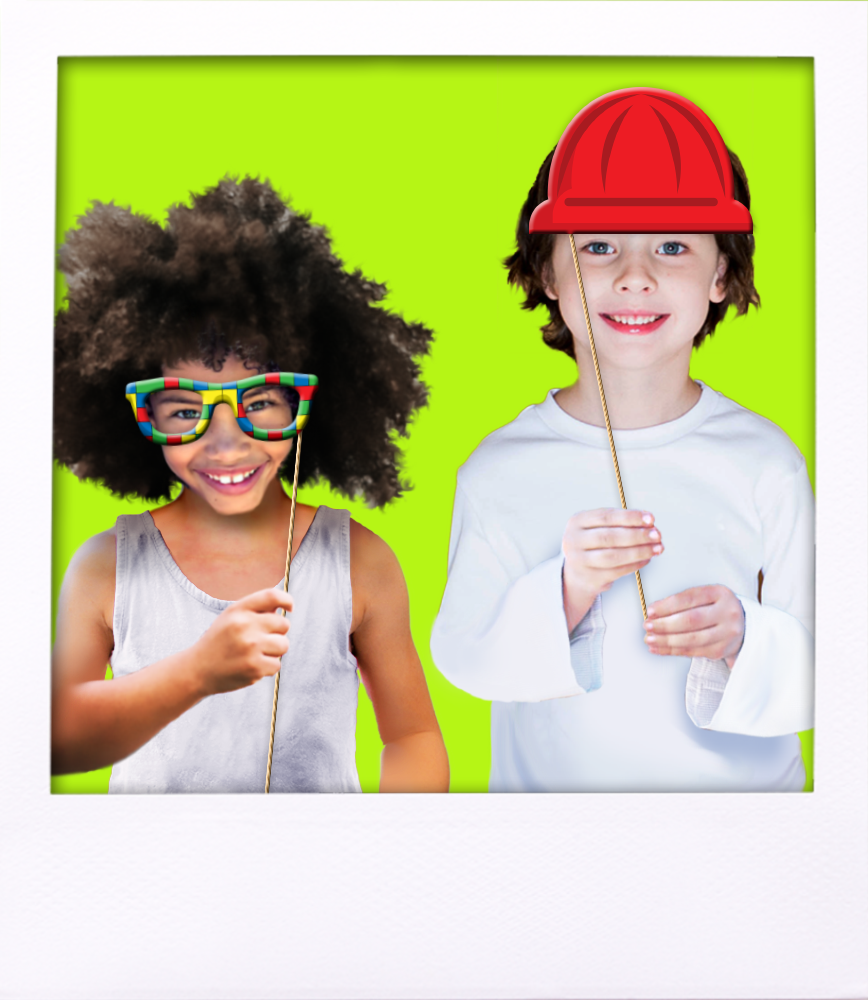 Building Blocks Photo Booth Props 20pcs Assembled